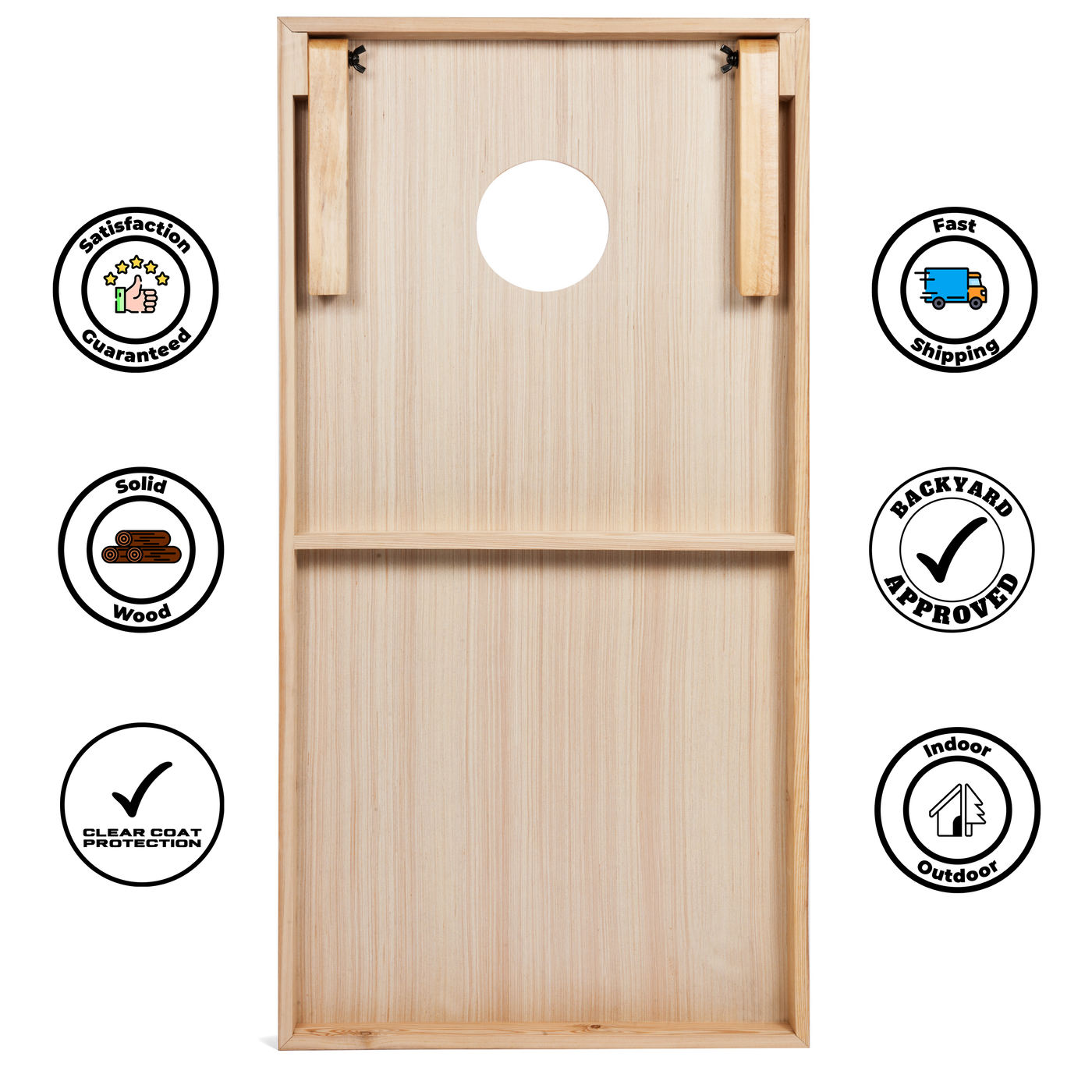 World Series of Cornhole Recreational Cornhole Set - Acacia Woodgrain