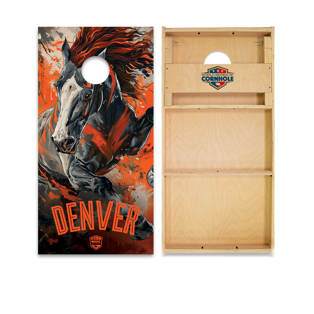 World Series of Cornhole Official 2' x 4' Professional Cornhole Board ...